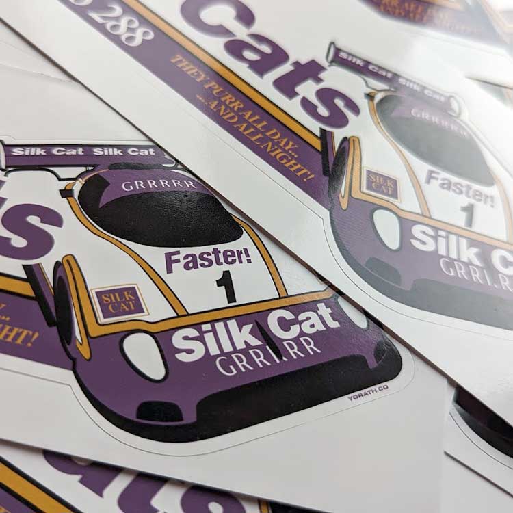 Silk Cats vinyl sticker – Jake Yorath